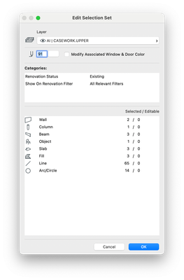 Selection Set Needs Design Options - Graphisoft Community