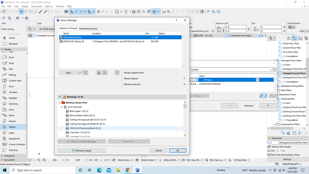 Solved: Archicad 22 object and missing surfaces - Graphisoft Community