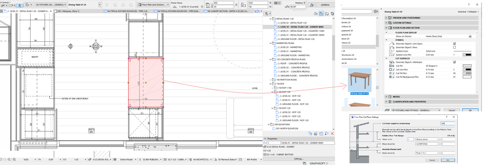 Solved: Objects cut by Floor plan cut plane - Graphisoft Community