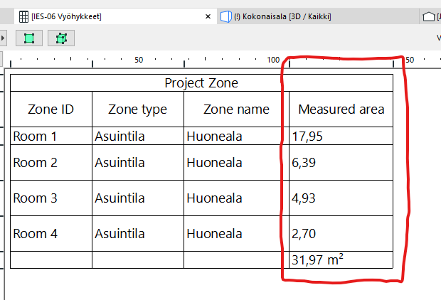 Solved: Zone area and IFC export - Graphisoft Community