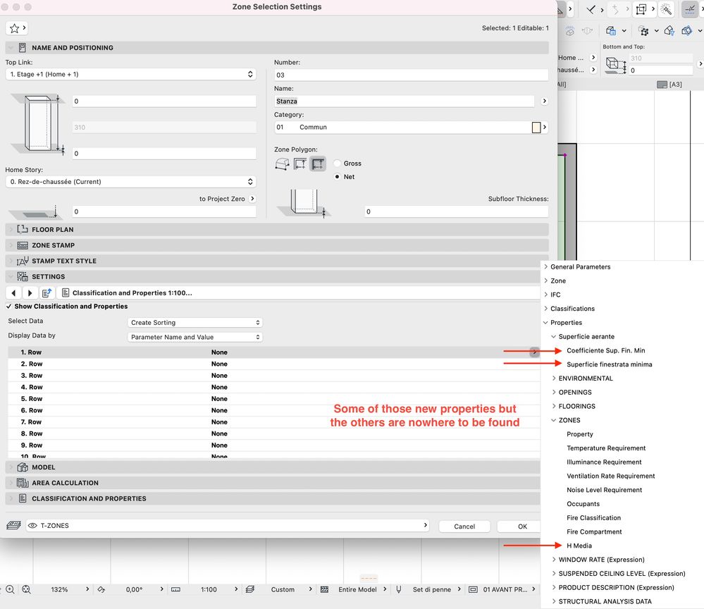 Show "Wall Surface Area" in zone stamp - Graphisoft Community