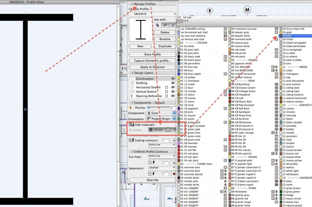 Complex Profile materials - Graphisoft Community
