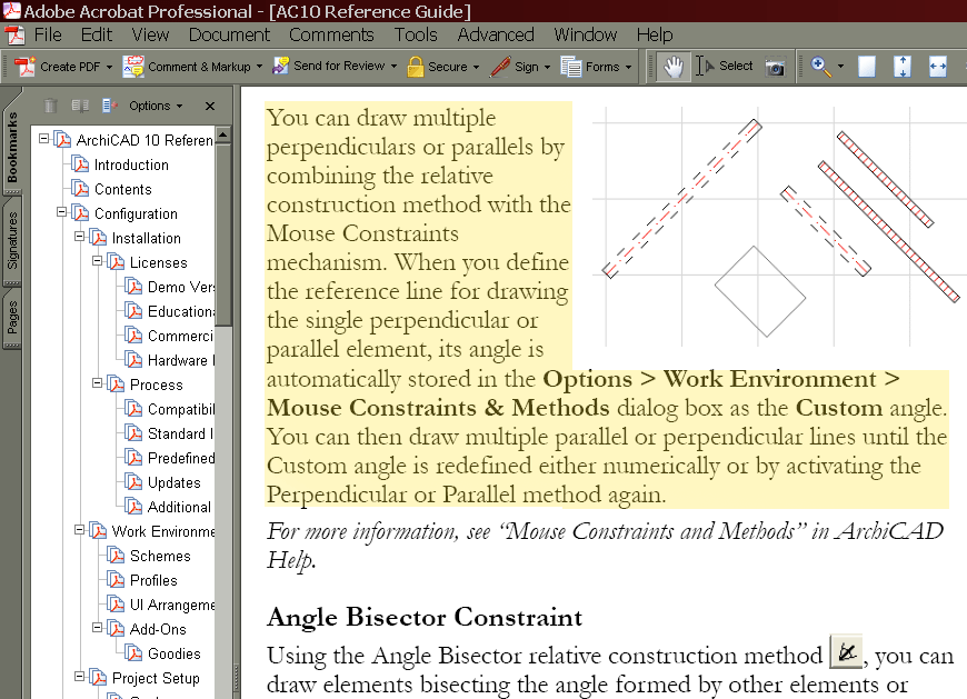 AC 10 cannot remember custom angle?! - Graphisoft Community