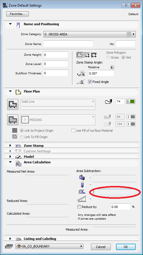 How to omit area measurement in Zone Tool? - Graphisoft Community