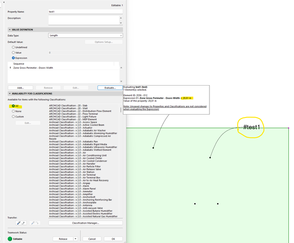 Classifications, Expression is evaluated but resul... - Graphisoft Community