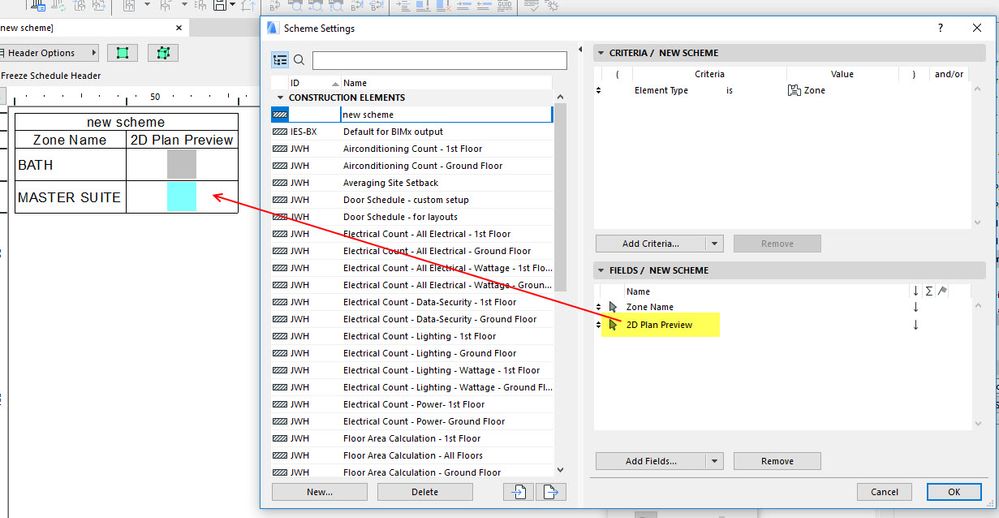 Zone Category Colour as schedulable field - Graphisoft Community