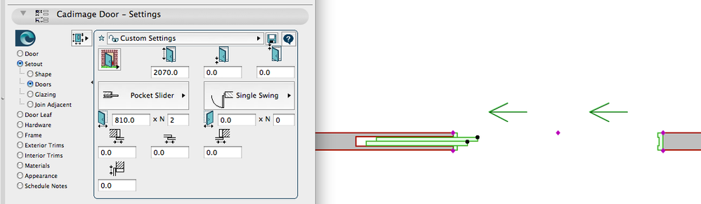 Double sliding "Pocket" door? (one sided)? - Graphisoft Community